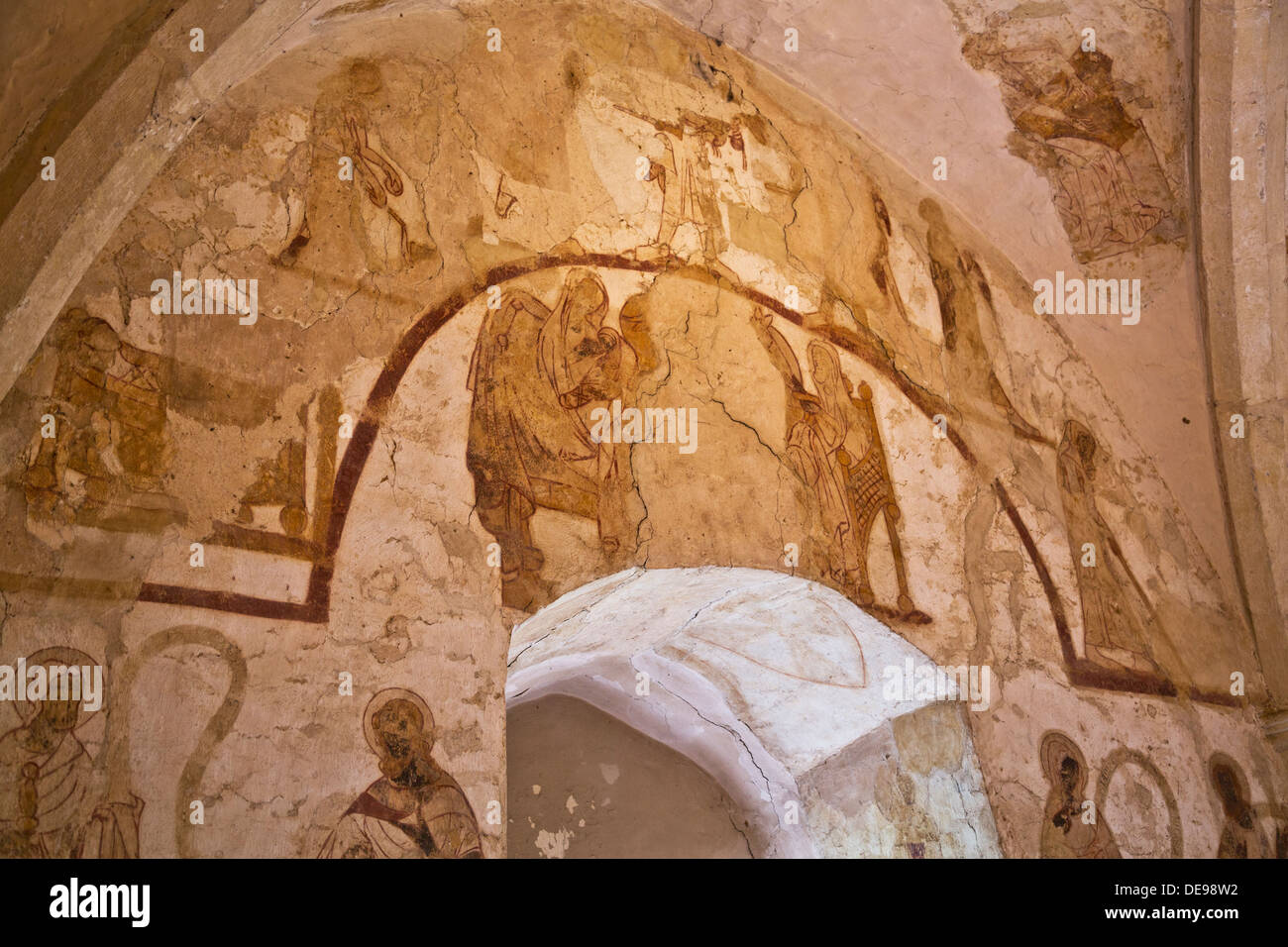Inside Longthorpe Tower 14th-century tower in Longthorpe, famous for ...