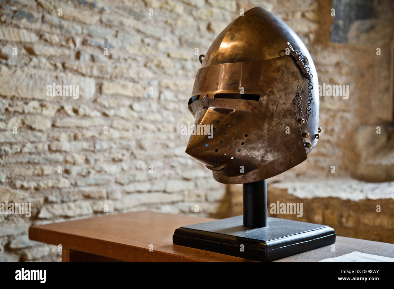 Replica medieval knights helmet hi-res stock photography and images - Alamy
