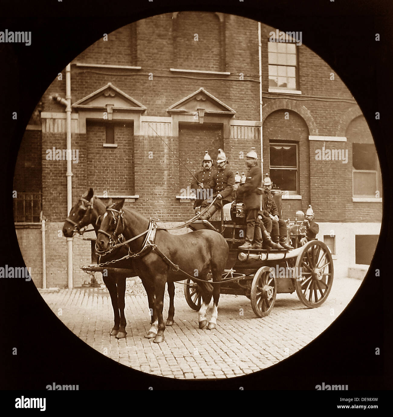 Victorian Fire Engine Stock Photo - Alamy