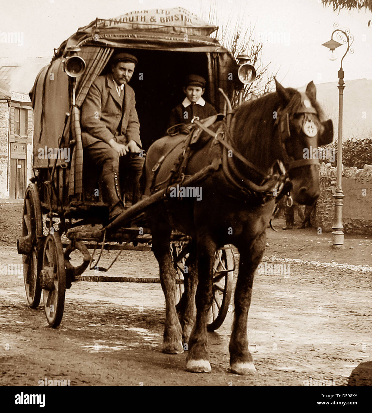 Plymouth Bristol Haulage Carrier Victorian period Stock Photo - Alamy