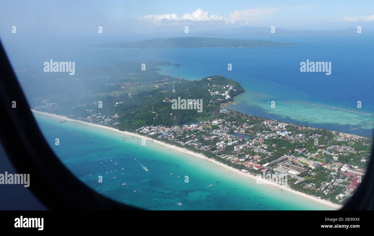 Boracay from plane Stock Photo - Alamy