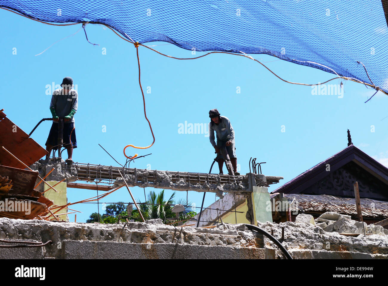 Demolition in Philippine Stock Photo - Alamy