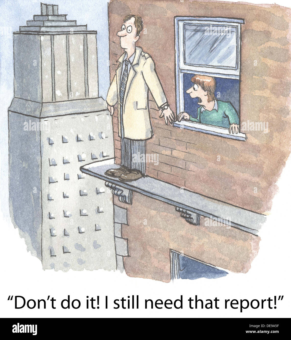 Conflict resolution cartoons hi-res stock photography and images - Alamy