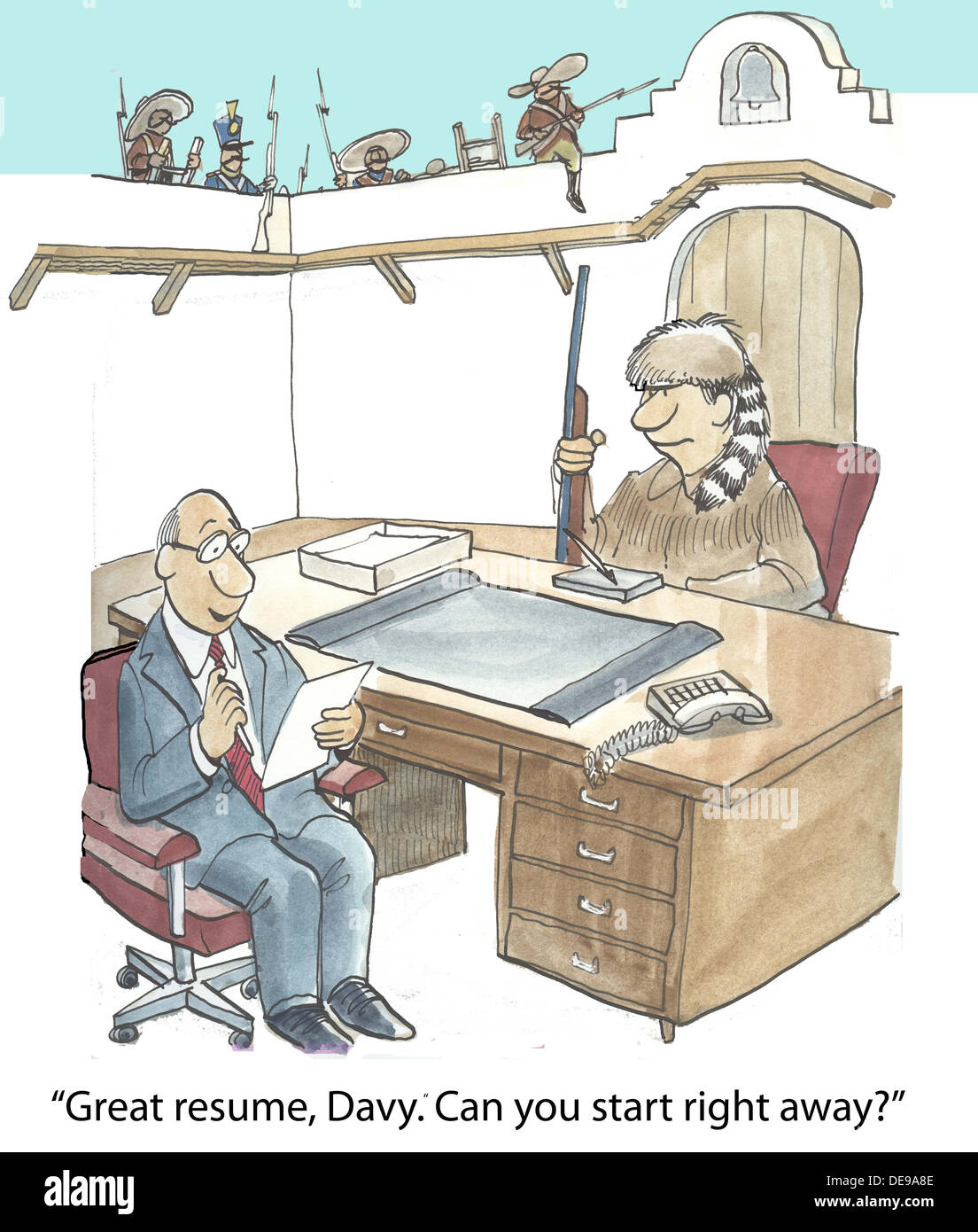 Job search cartoons hi-res stock photography and images - Alamy