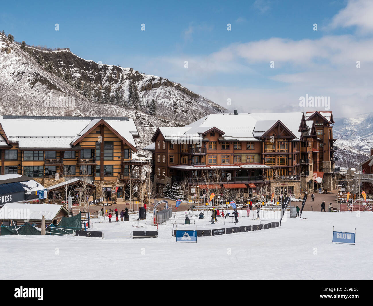 Winter resort area hi-res stock photography and images - Alamy