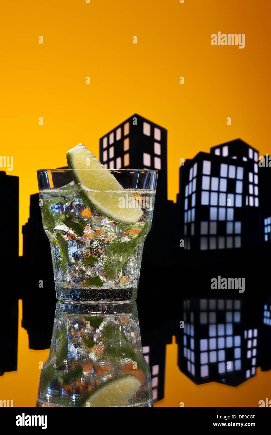 Aperitif cocktail skyline juice drink hi-res stock photography and ...