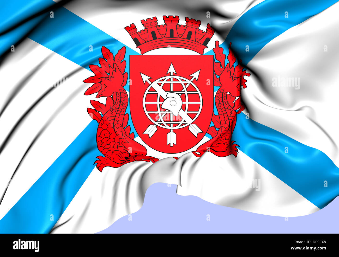 Flag of Rio de Janeiro. Close Up Stock Photo - Alamy
