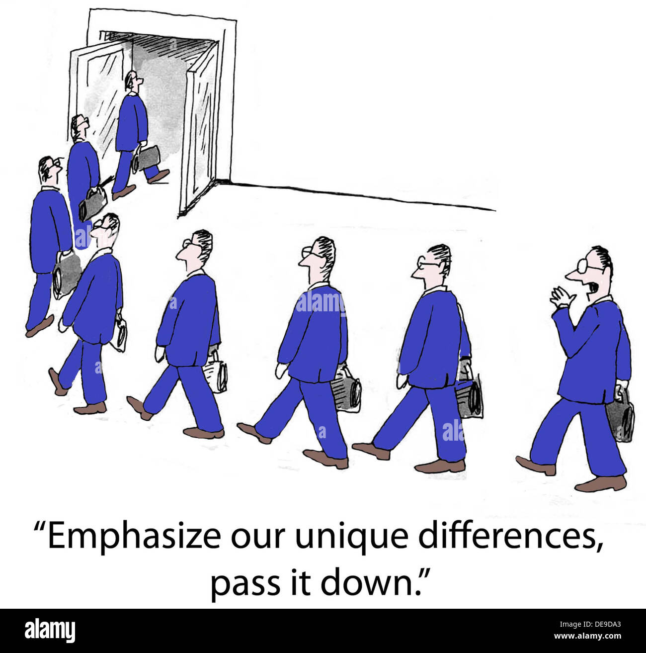 "Emphasize our unique differences, pass it down Stock Photo - Alamy