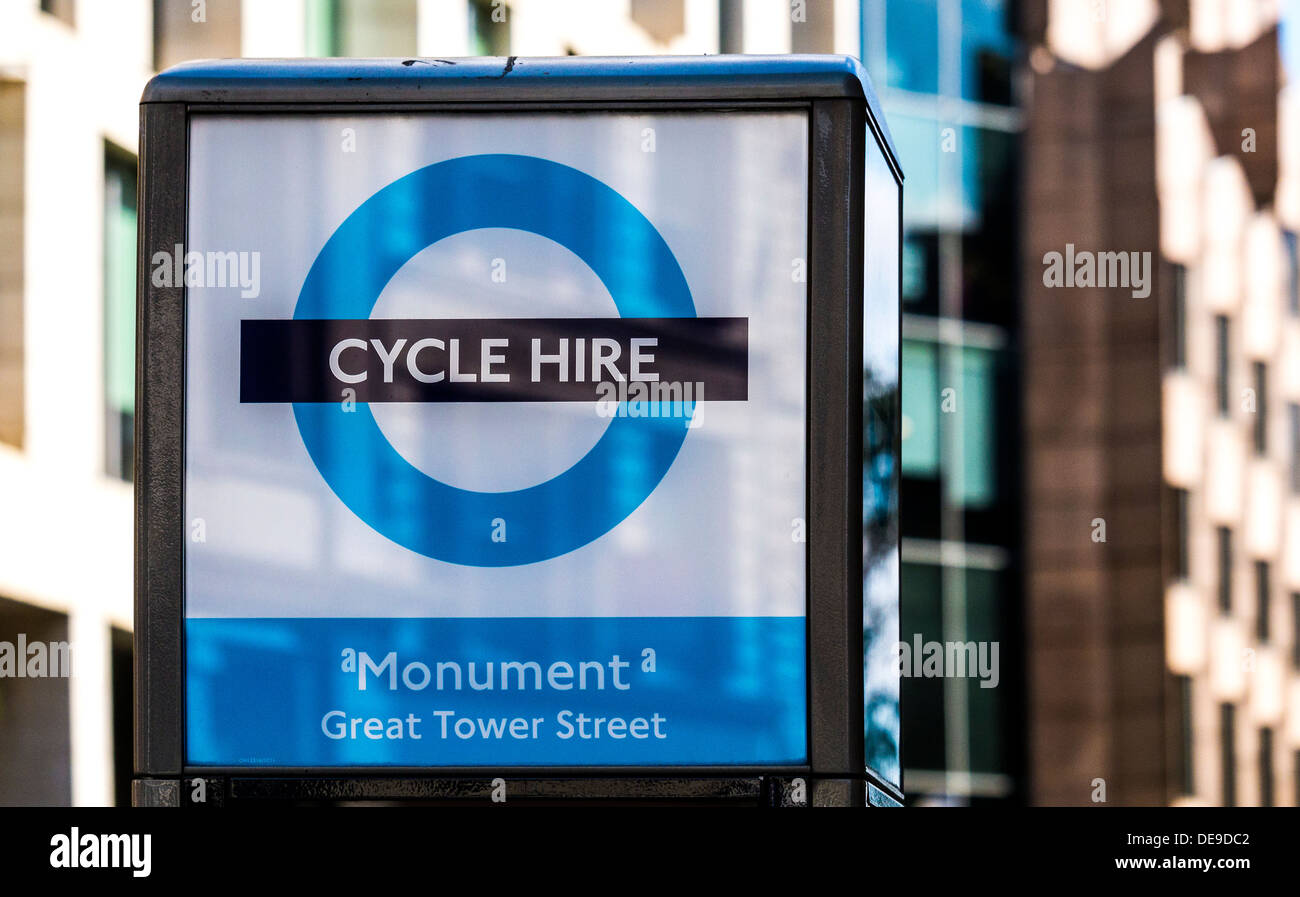 Boris bikes sign hi-res stock photography and images - Alamy