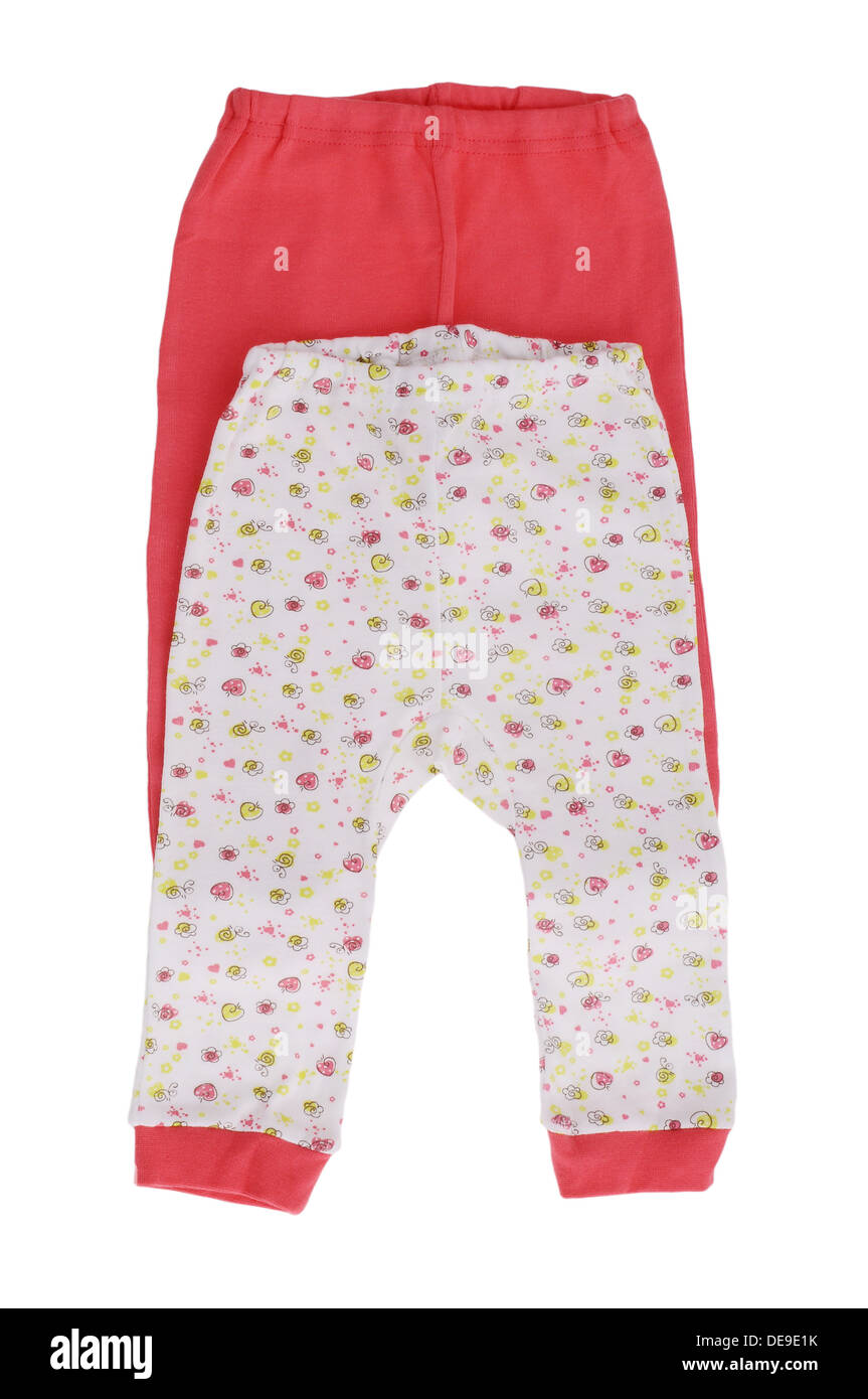 babys pants on over the white background Stock Photo - Alamy