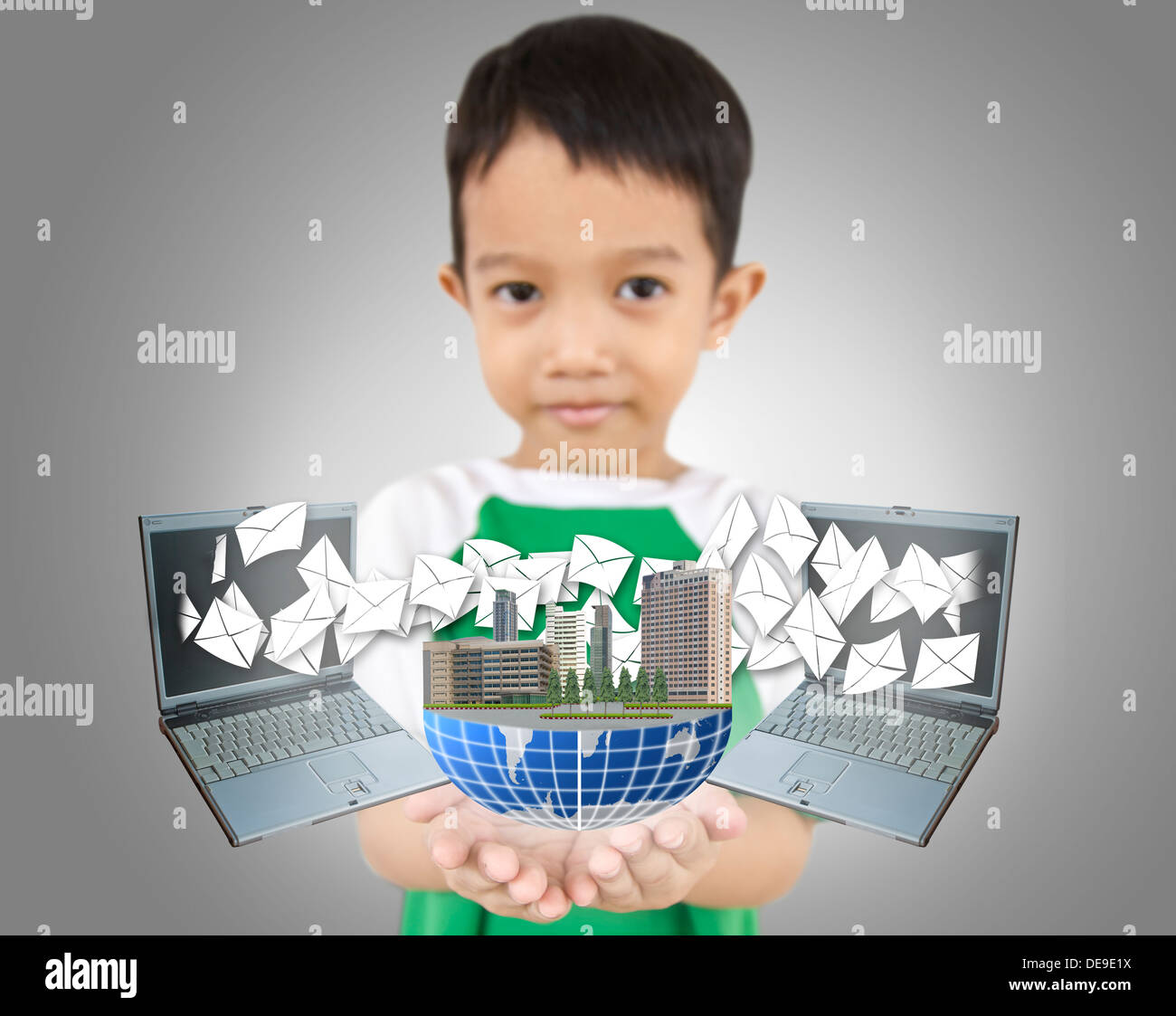 child world earth concept globe free power protect planet save green ...