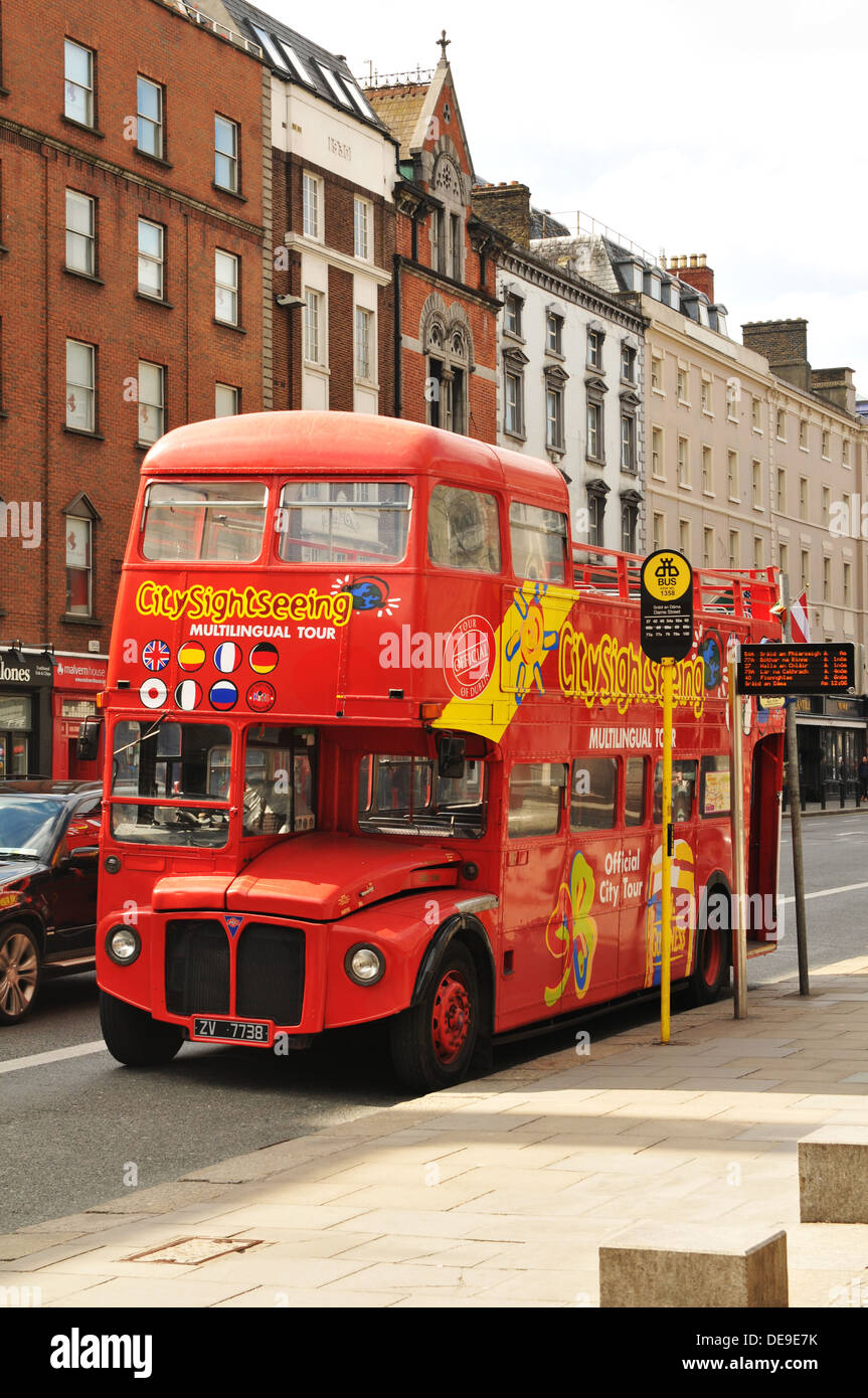 Dublin bus sign hi-res stock photography and images - Alamy