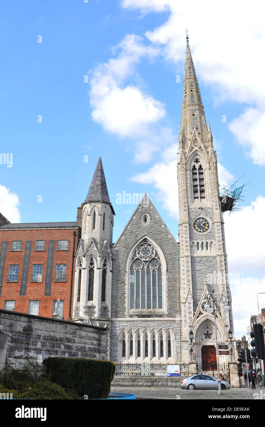 Architectural detail of medieval cathedral in Dublin, Ireland Stock ...