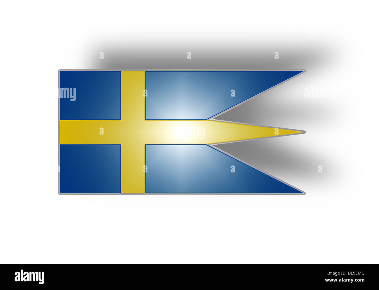 Swedish naval flag Cut Out Stock Images & Pictures - Alamy