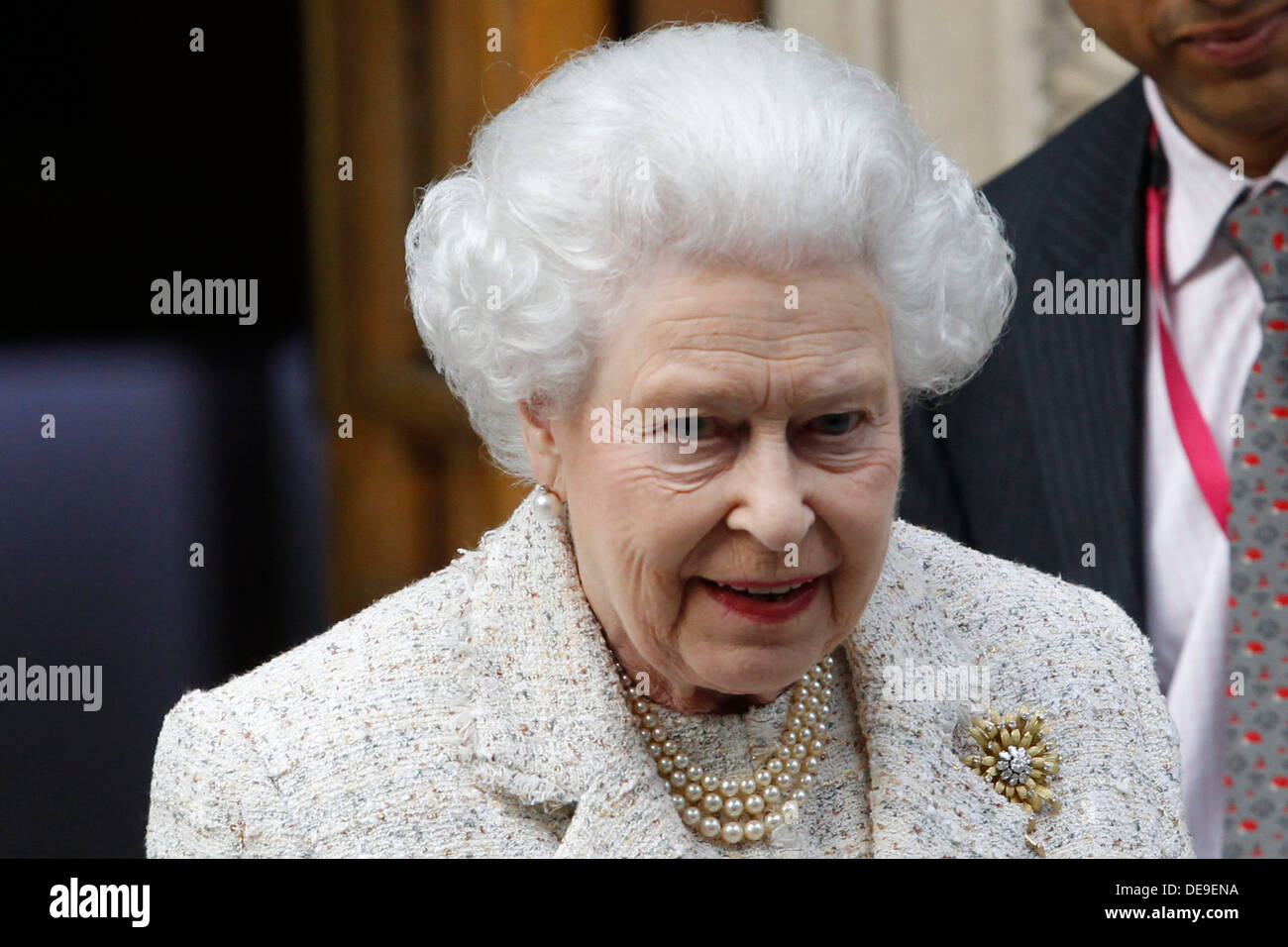 Britain's Queen Elizabeth II departs the London Clinic following a ...