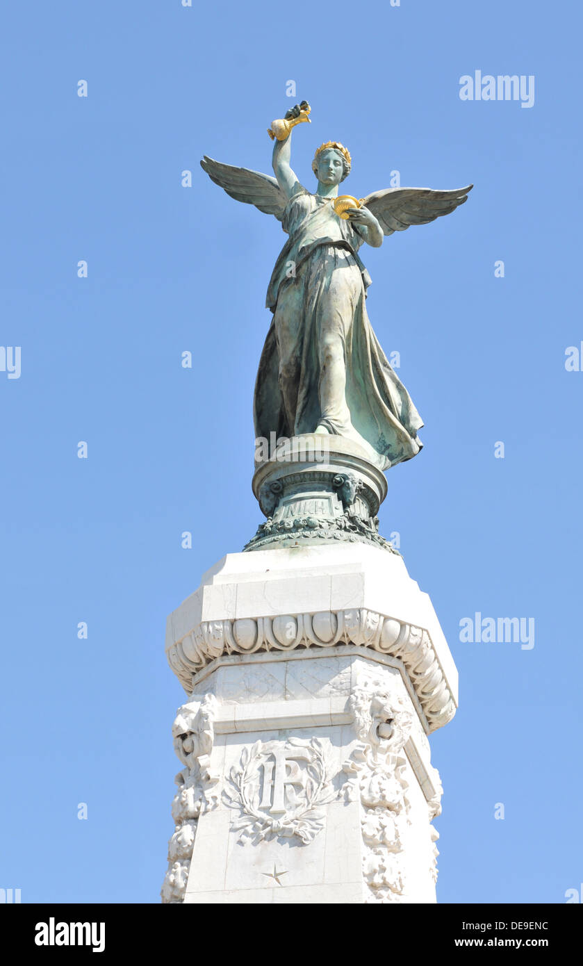 Architectural detail of historic monument in Nice, France Stock Photo ...