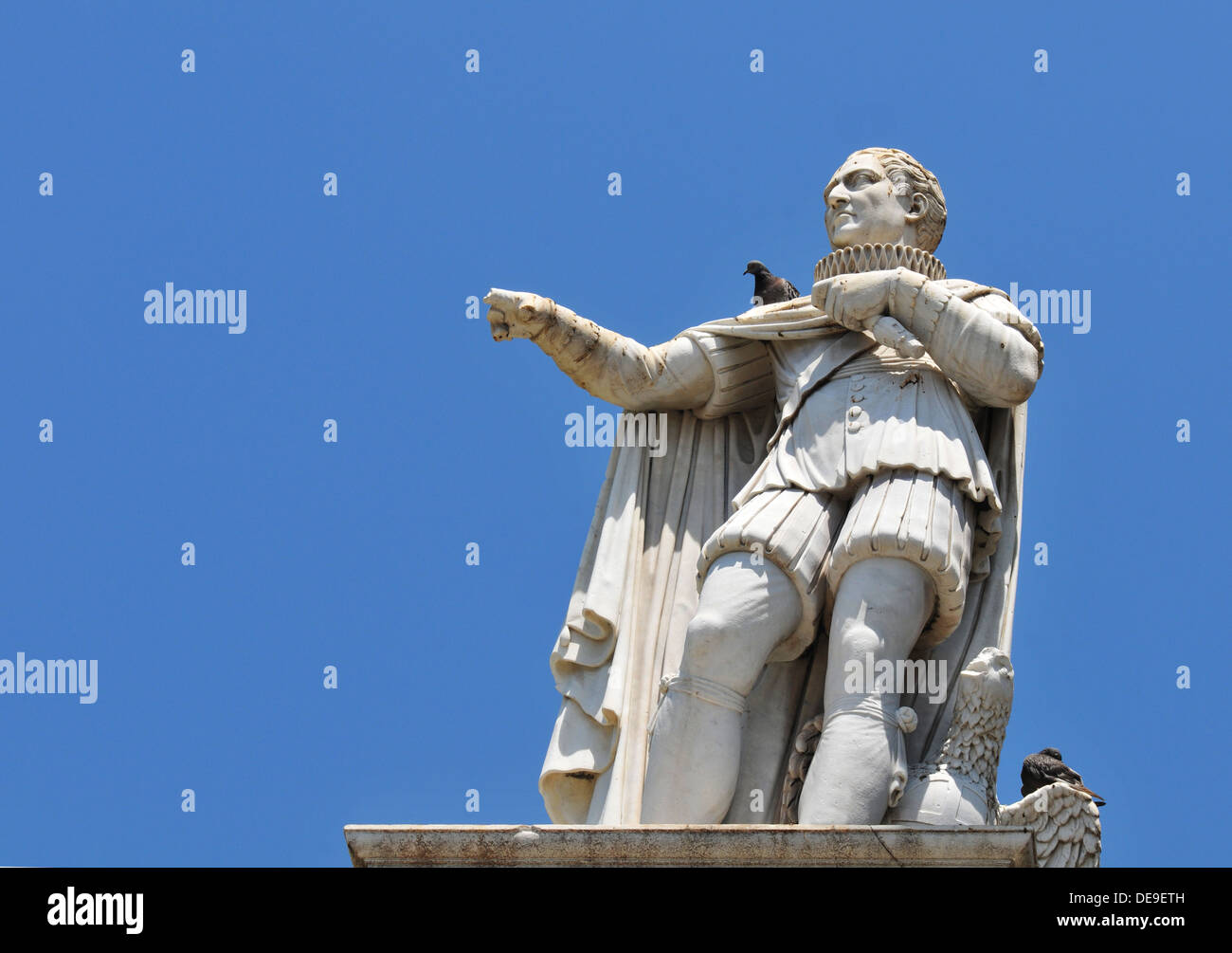 Old statue of medieval count in Nice, France Stock Photo - Alamy