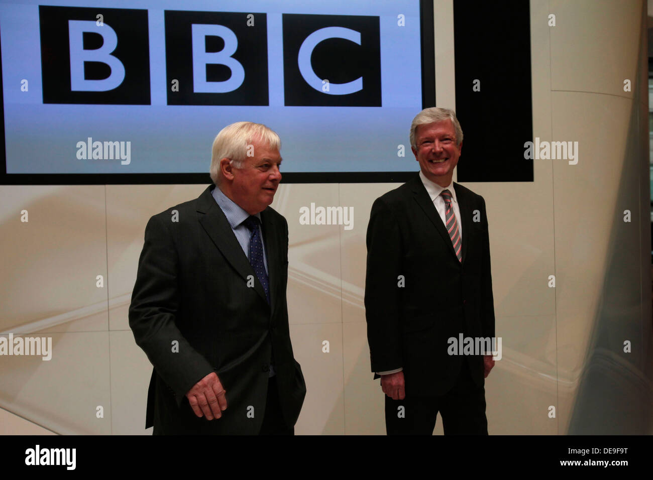 Lord Tony Hall new BBC director general (R) and BBC Trust chairman Lord ...