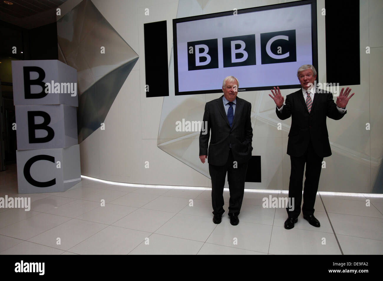 Lord Tony Hall new BBC director general (R) and BBC Trust chairman Lord ...