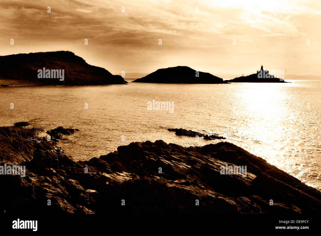 Mumbles lighthouse light house hi-res stock photography and images - Alamy