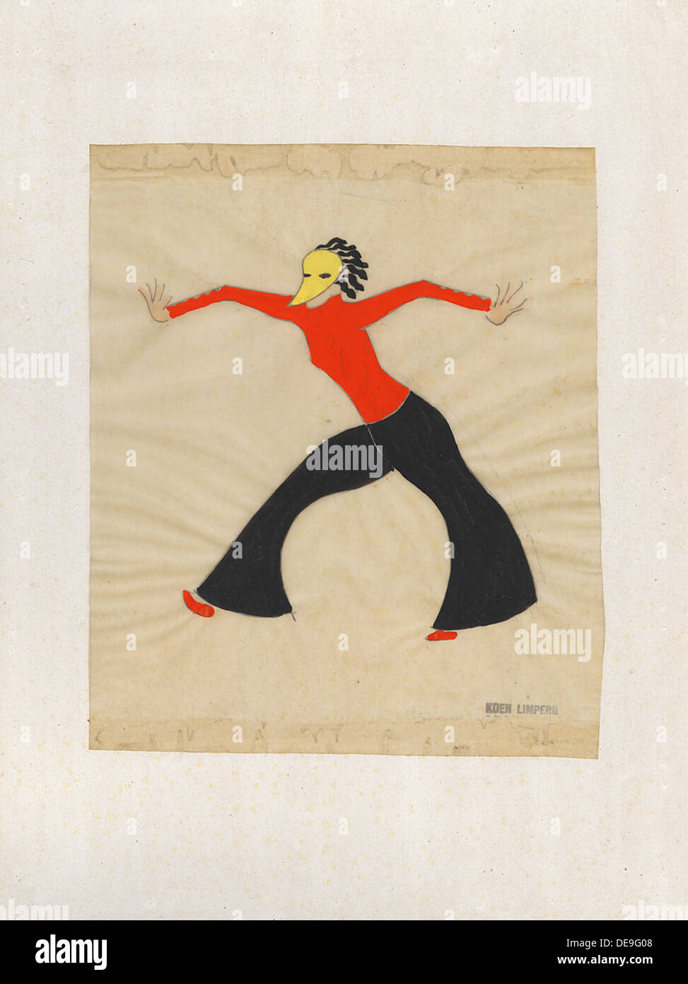 The dance costume, featured in the Collectievissen collection ...