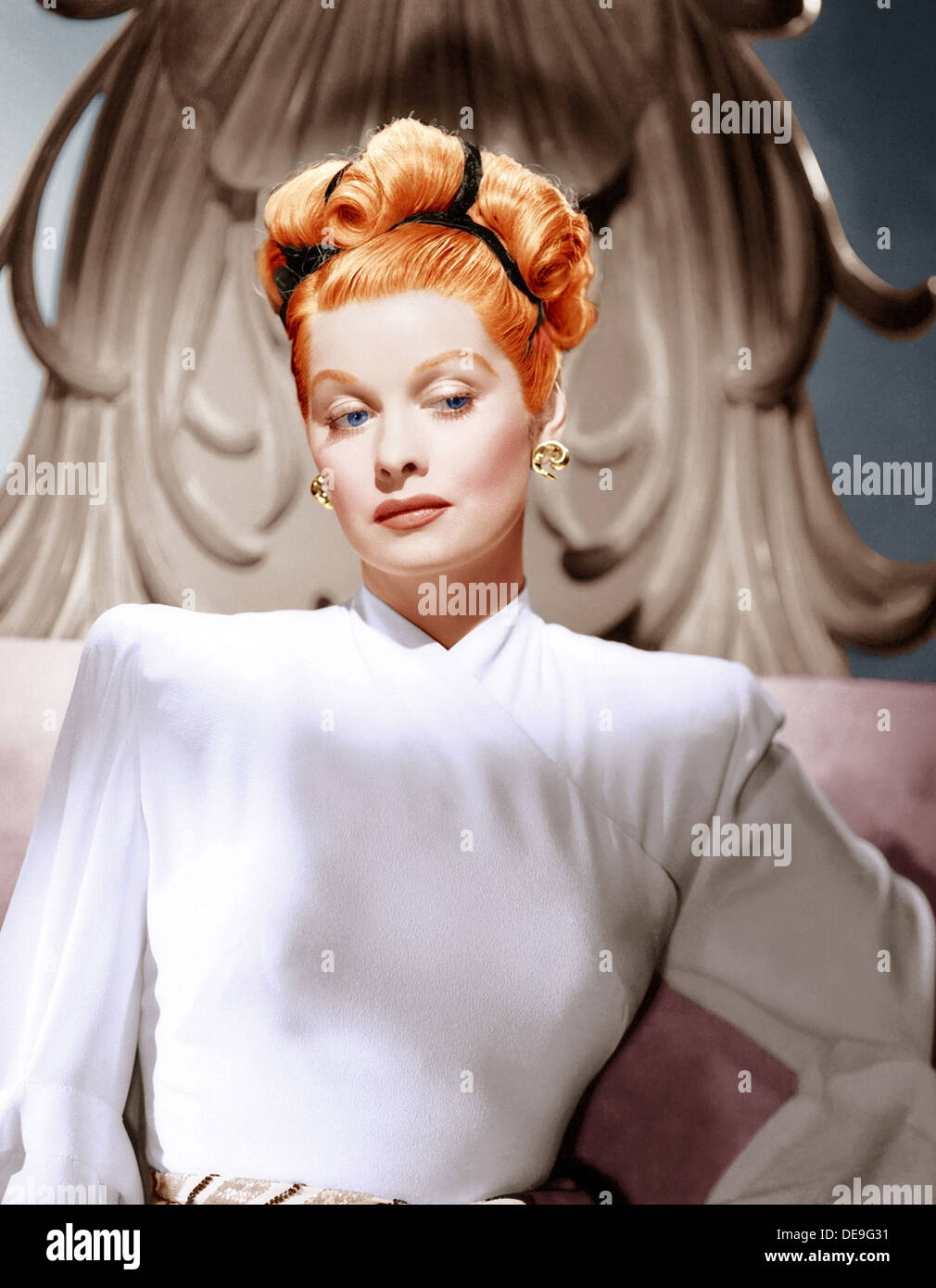 LUCILLE BALL (1911-1989) US film and TV actress and producer about 1943 ...