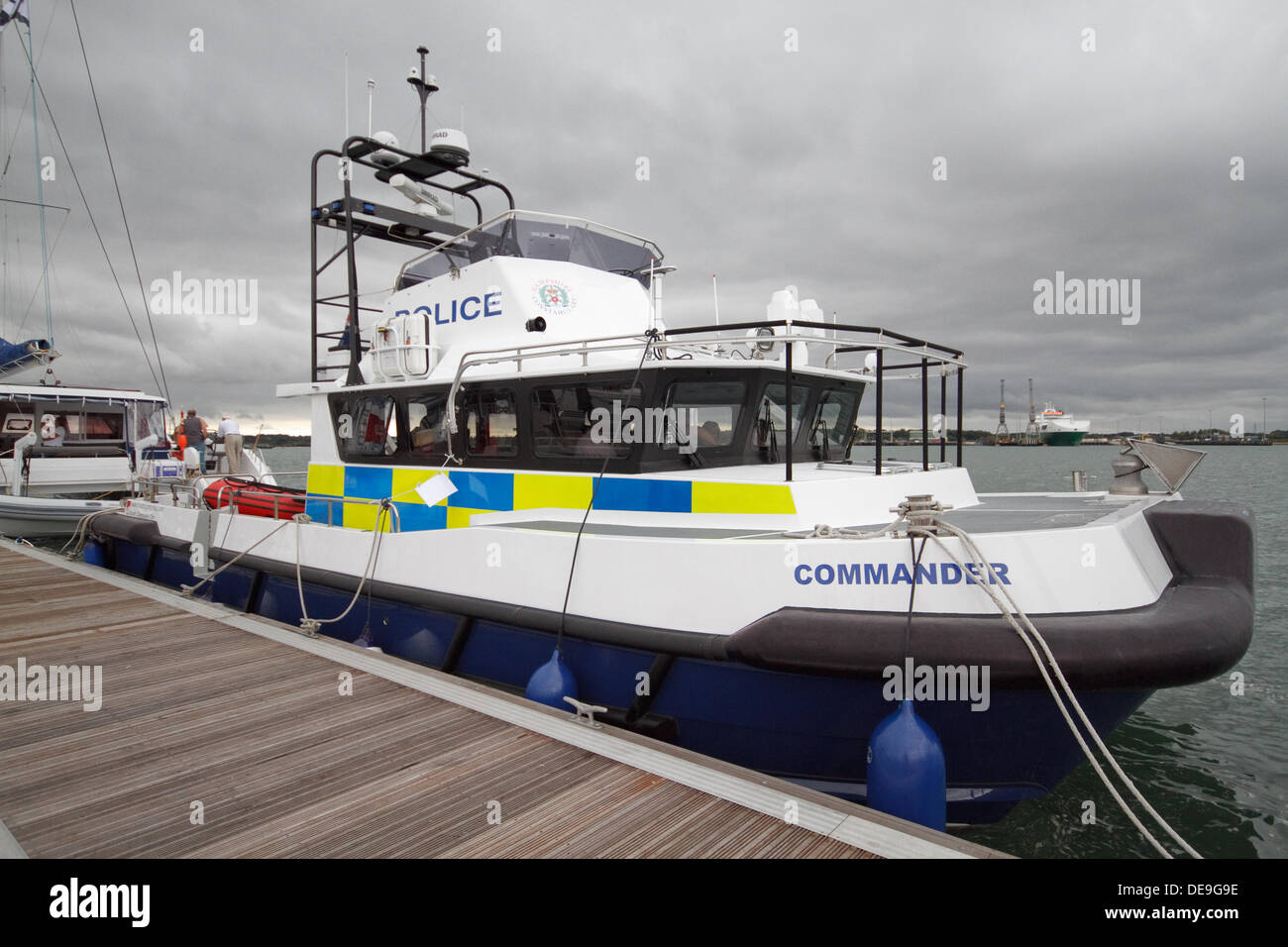 Boats on display at the sunseeker stand hi-res stock photography and ...