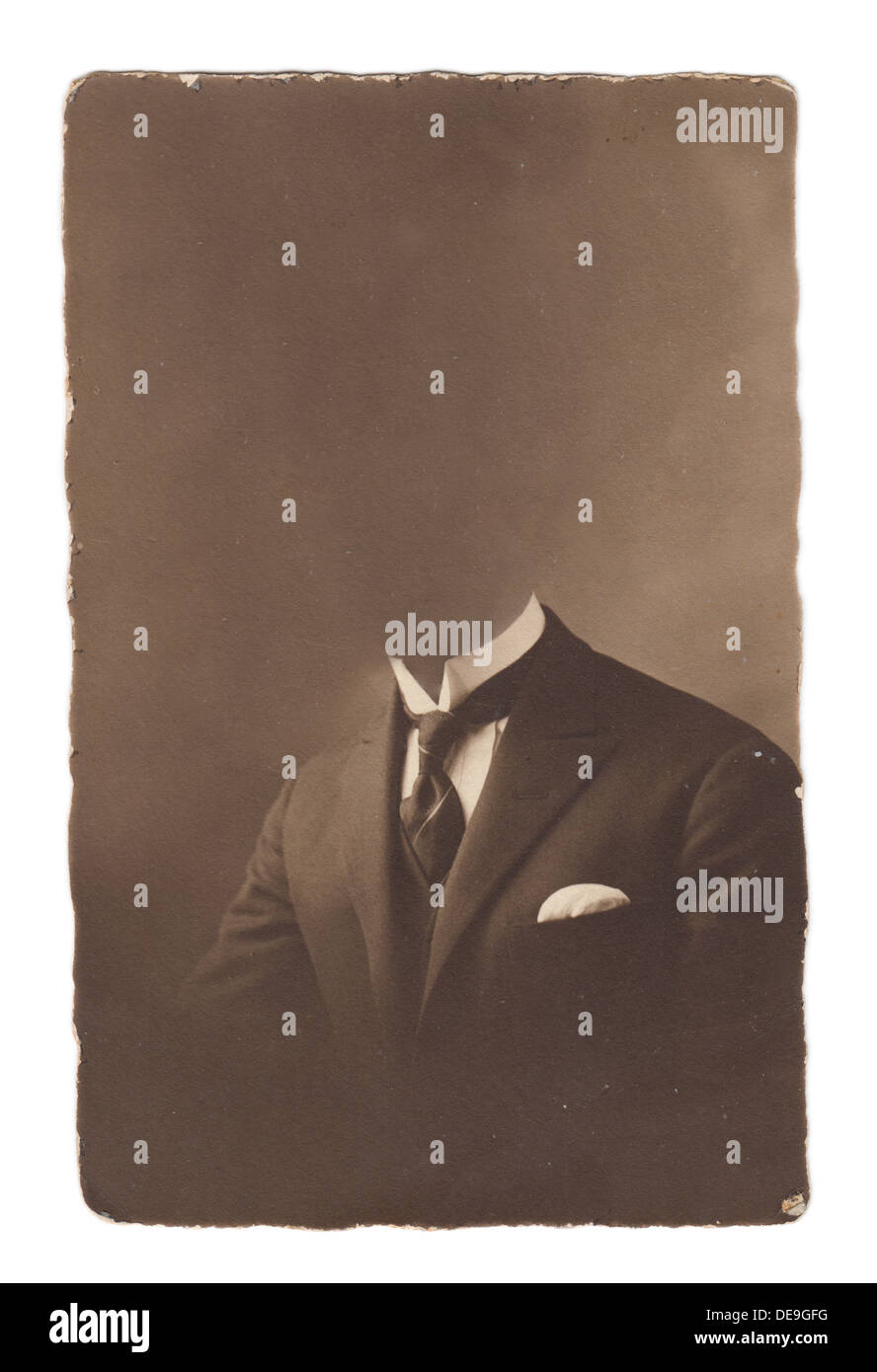 Old portrait photo isolated on white background Stock Photo - Alamy