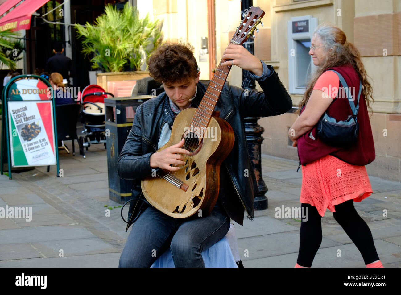Tasmanian Classical Guitarist Tom Ward playing in Brighton street ...