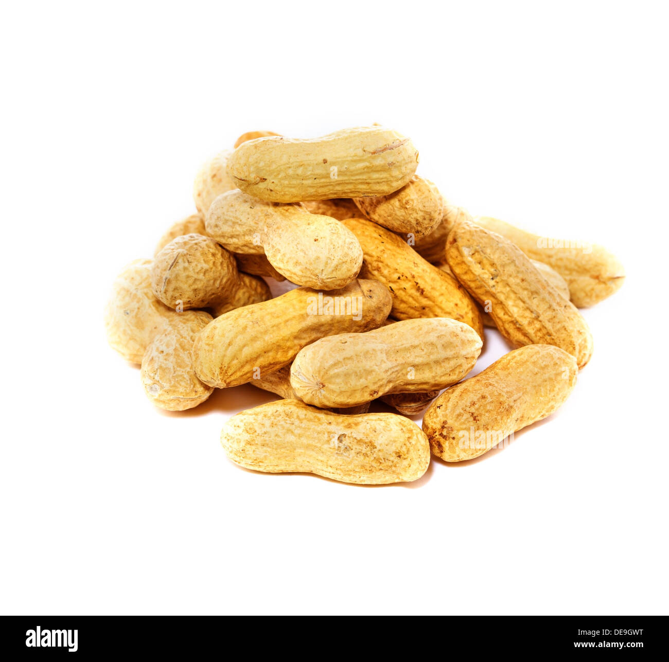 peanuts in shell isolated on white background Stock Photo - Alamy