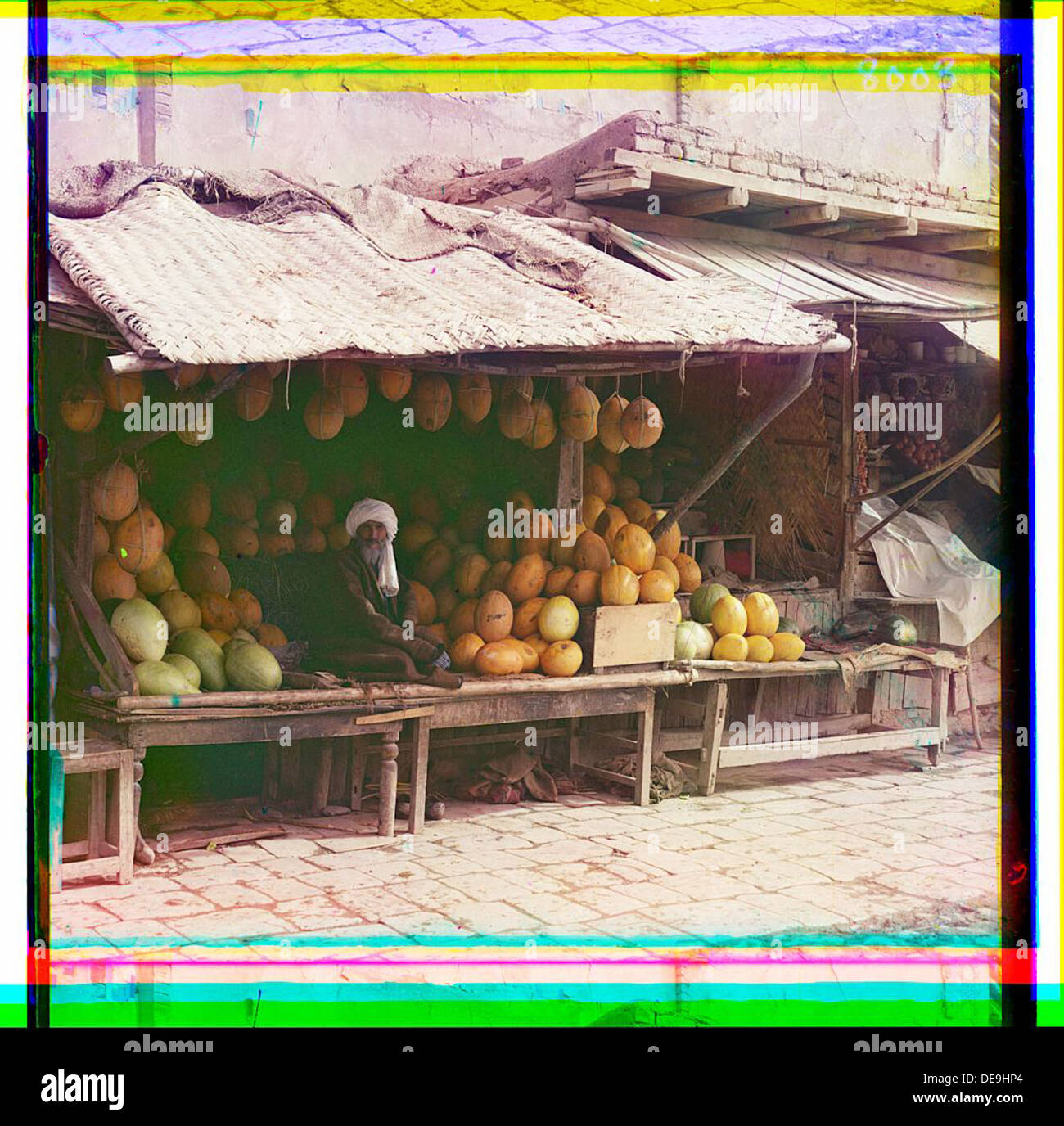 This photograph from the Library of Congress captures a melon vendor in ...