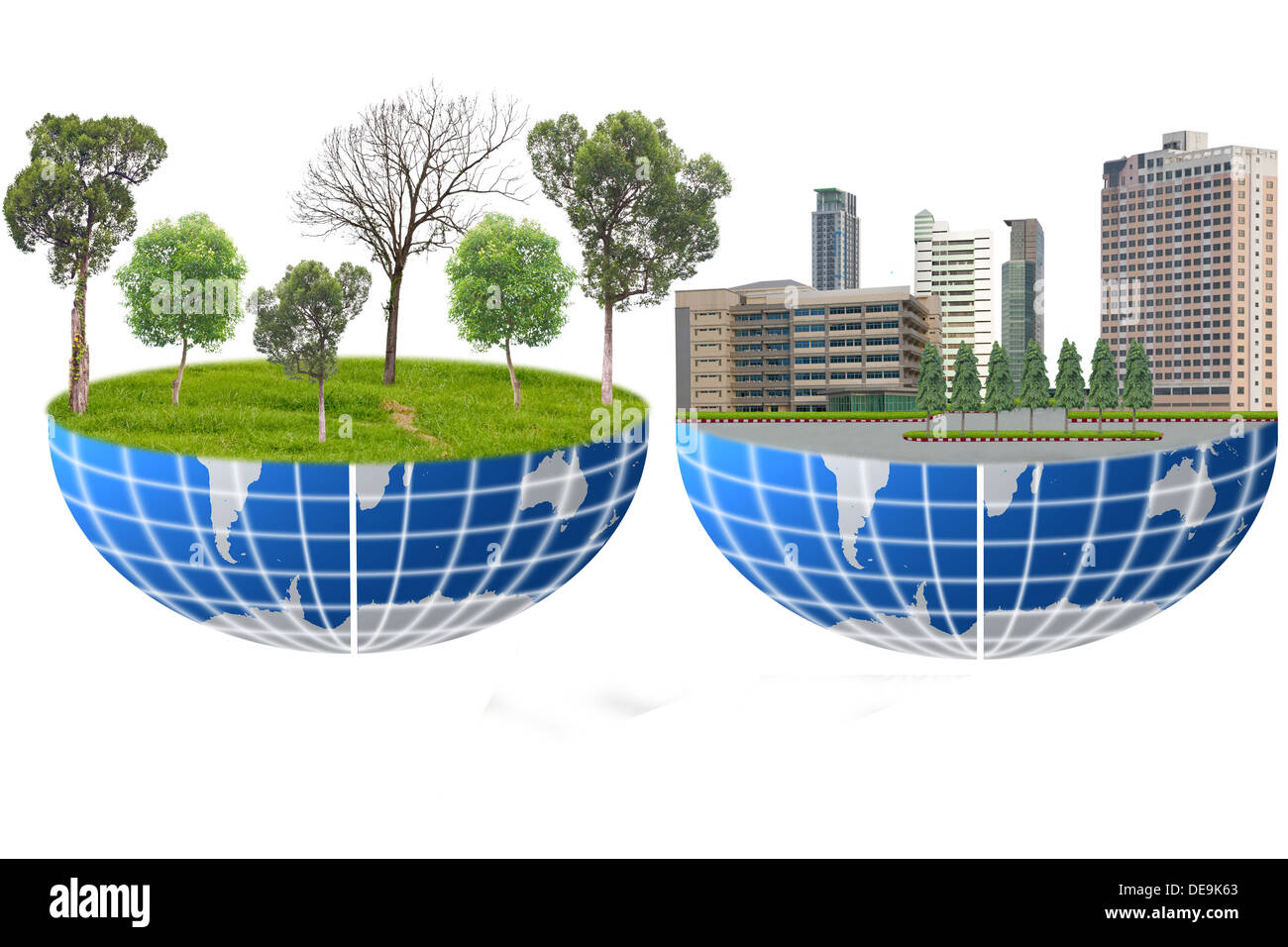 aerial air atmosphere blue building business city cloud concept ...