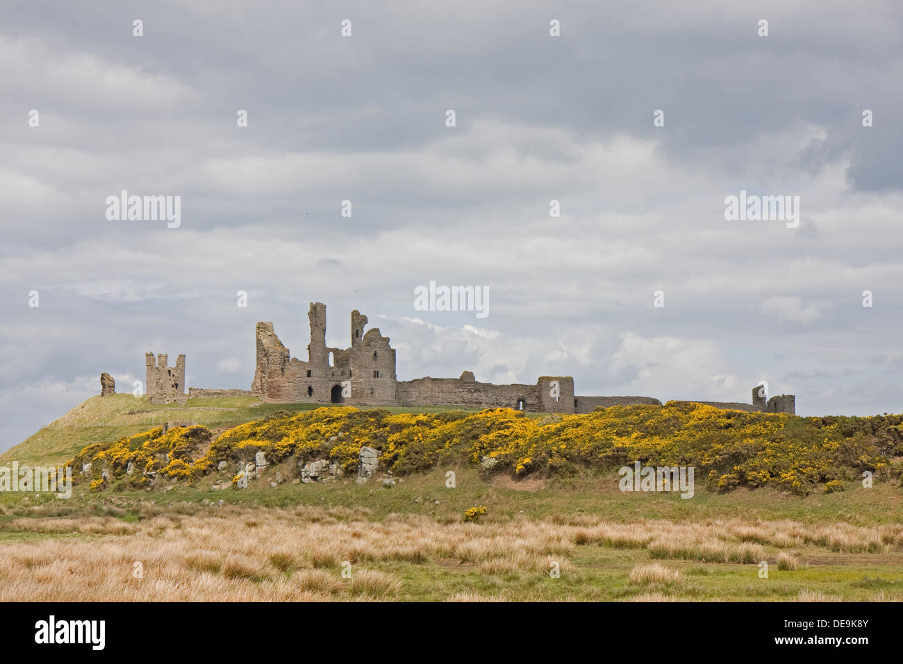 Dunstanburgh castle, Northumberland, England, UK Stock Photo - Alamy