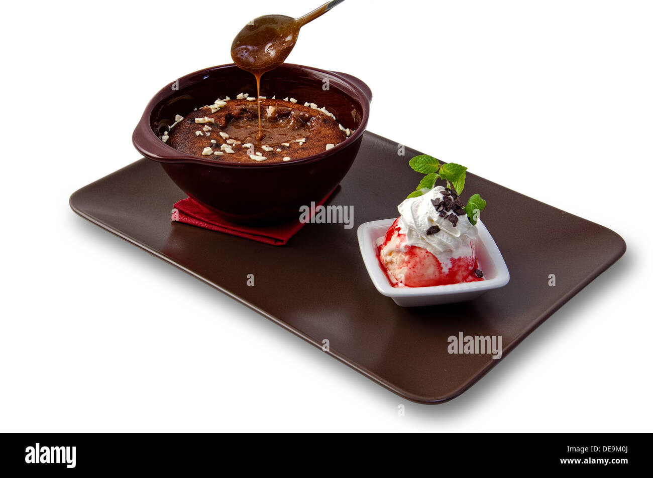 Gateau au chocolat white background hi-res stock photography and images ...