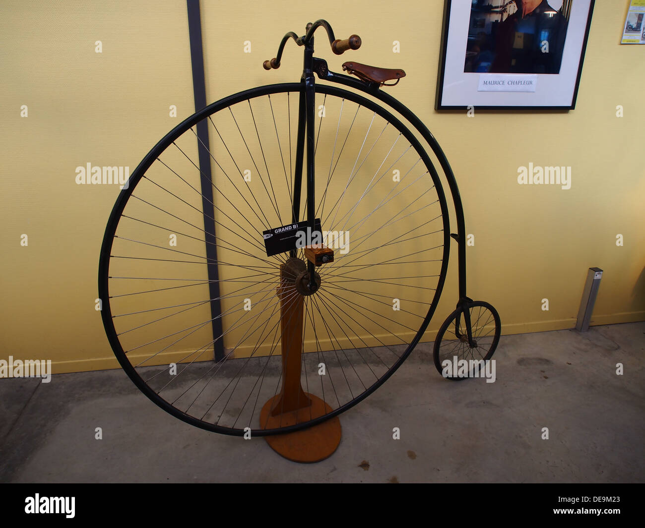 The 1872 Grand Bi, an early type of bicycle with a large front wheel ...