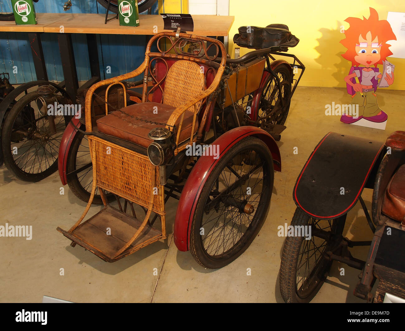 The 1900 Givaudan tricar, displayed at the Museum of Motorcycles and ...