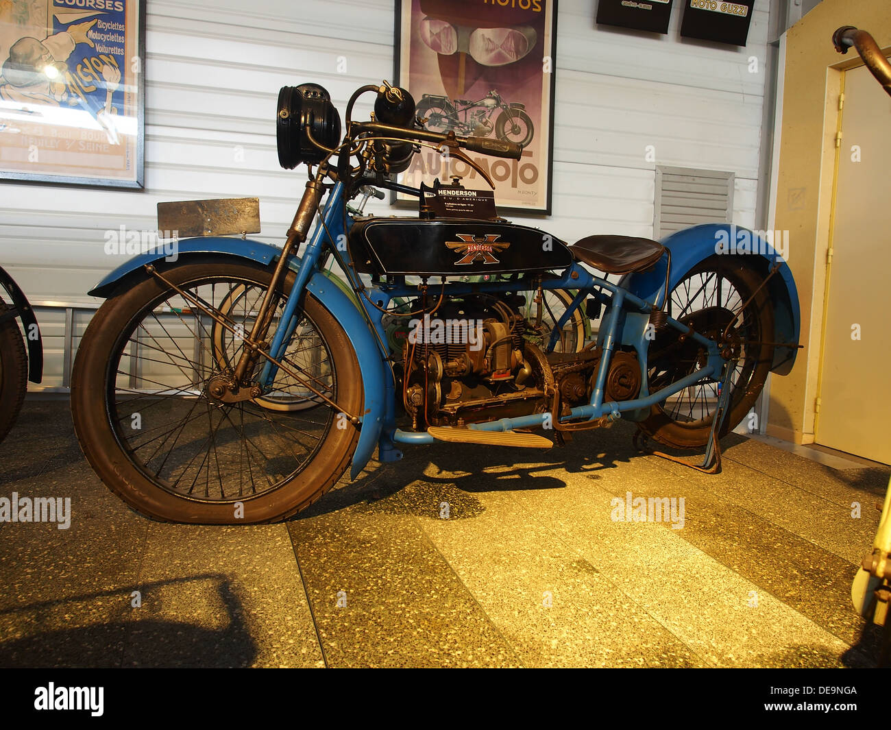 The 1916 Henderson 4-cylinder 11CV 1200cm3 motorcycle is part of the ...