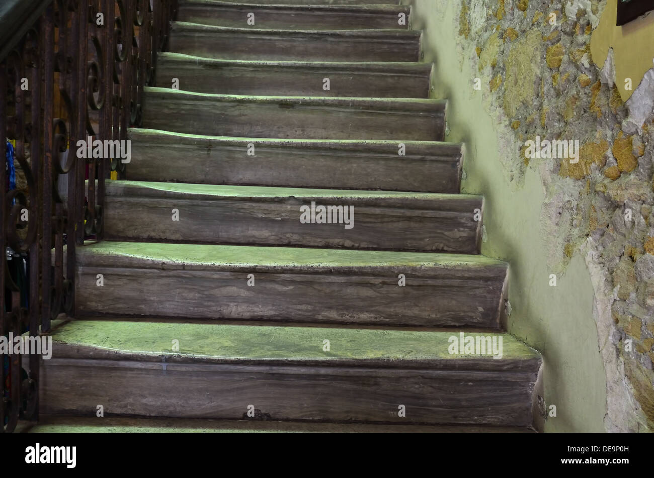 stairs in the very old house Stock Photo - Alamy