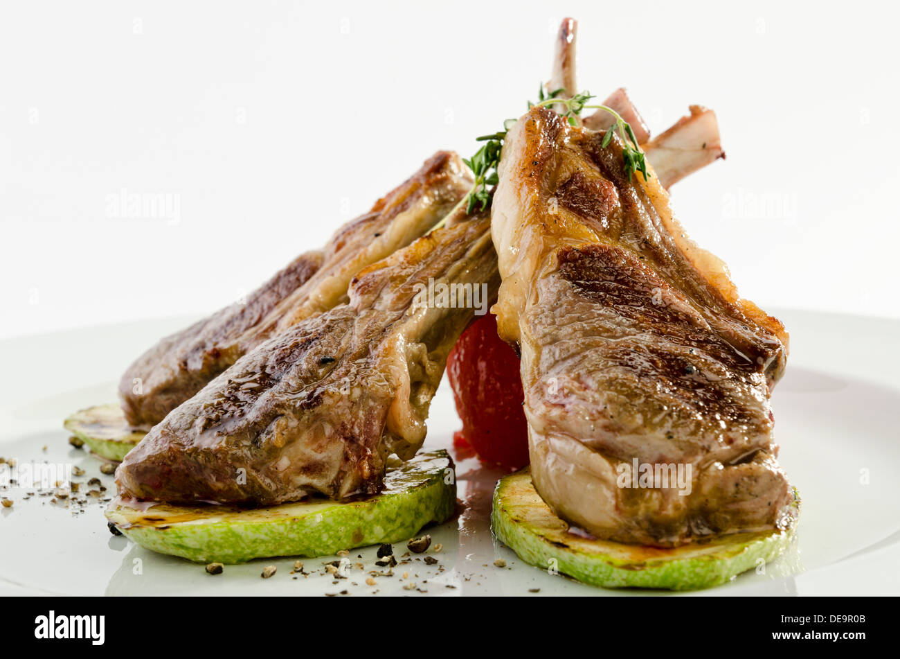 Pink lamb meat hi-res stock photography and images - Alamy