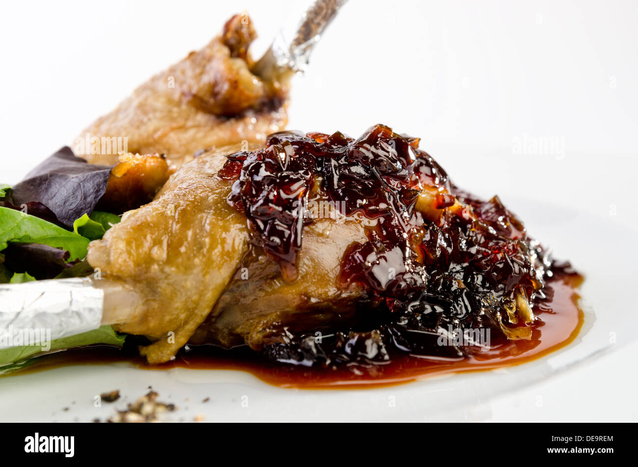 Roast duck legs Stock Photo - Alamy