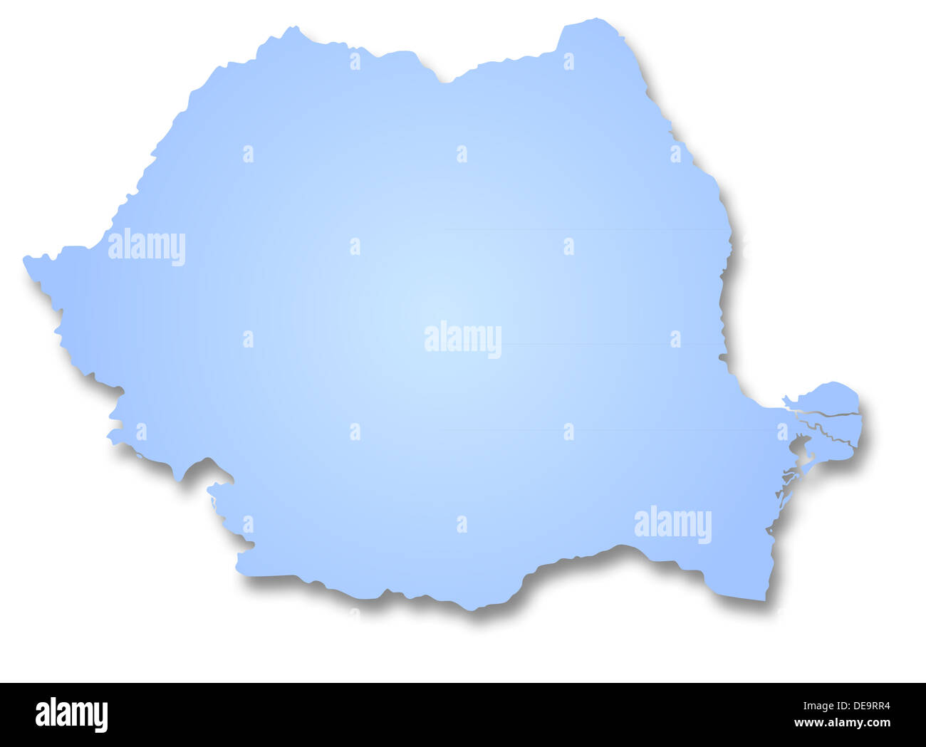 Map of Romania Stock Photo - Alamy