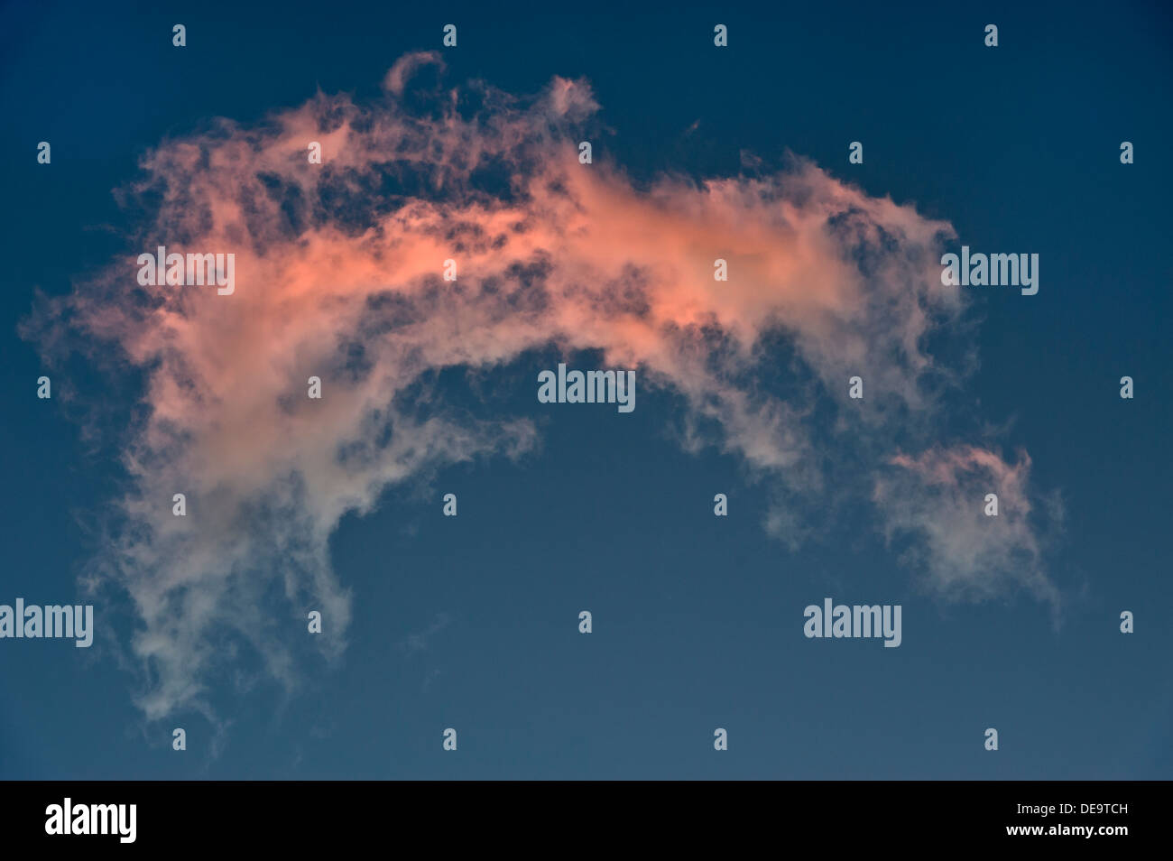 A cloud at sunset Stock Photo - Alamy