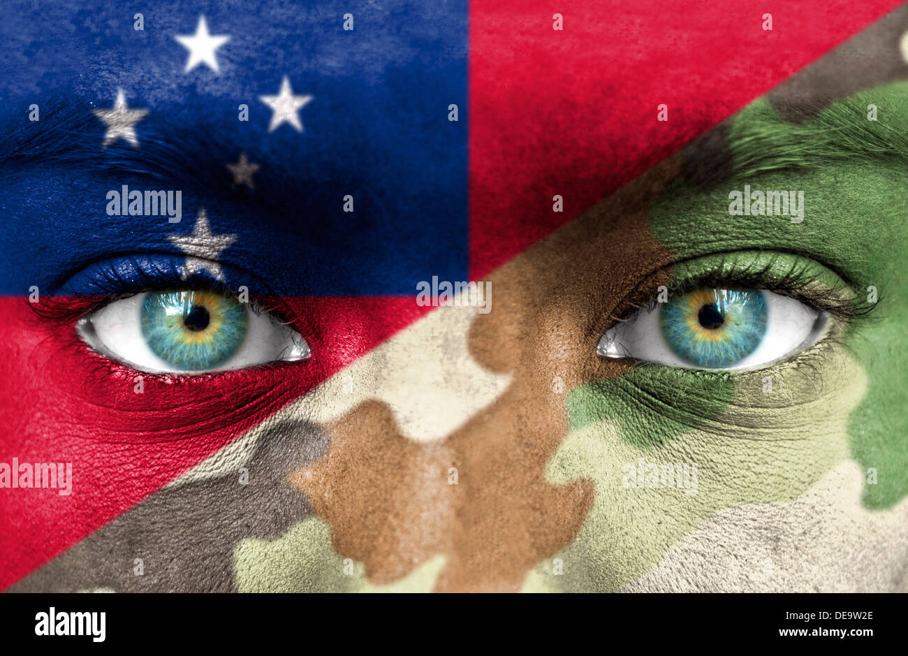 Soldier from Samoa Stock Photo - Alamy