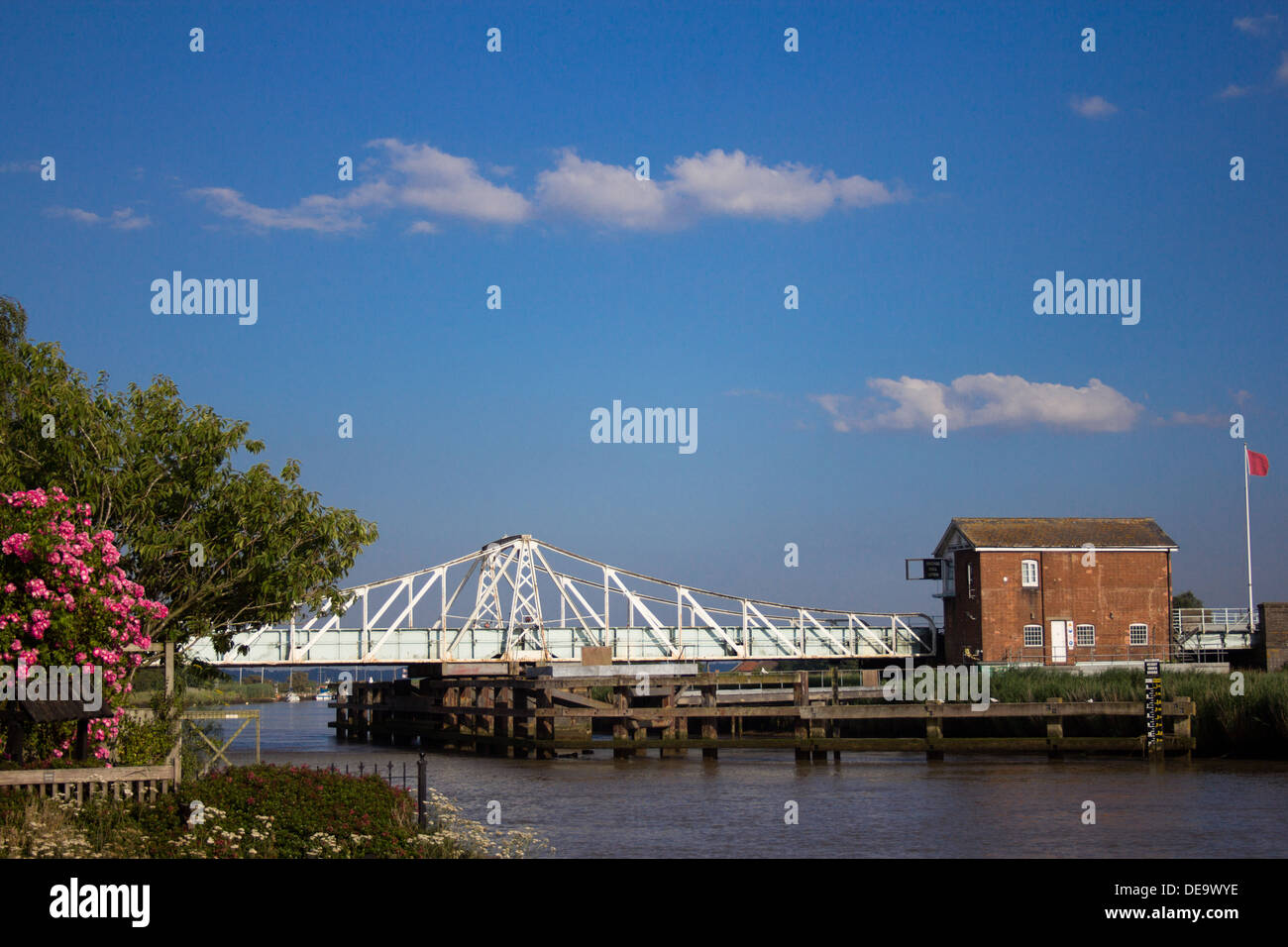 Railway Swing Bridge, Reedham, Norfolk, England Stock Photo - Alamy