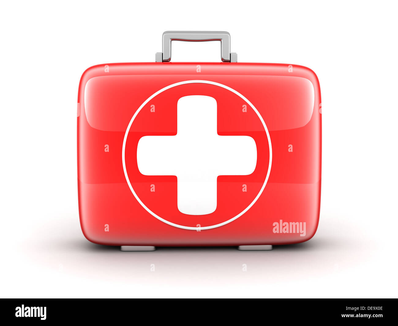 first-aid kit on white background (done in 3d Stock Photo - Alamy