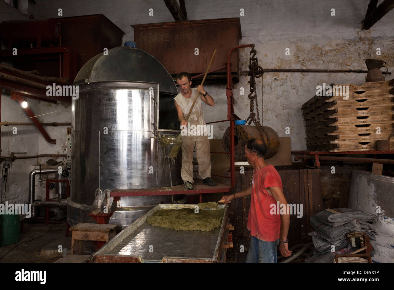 Soap making factory hi-res stock photography and images - Alamy