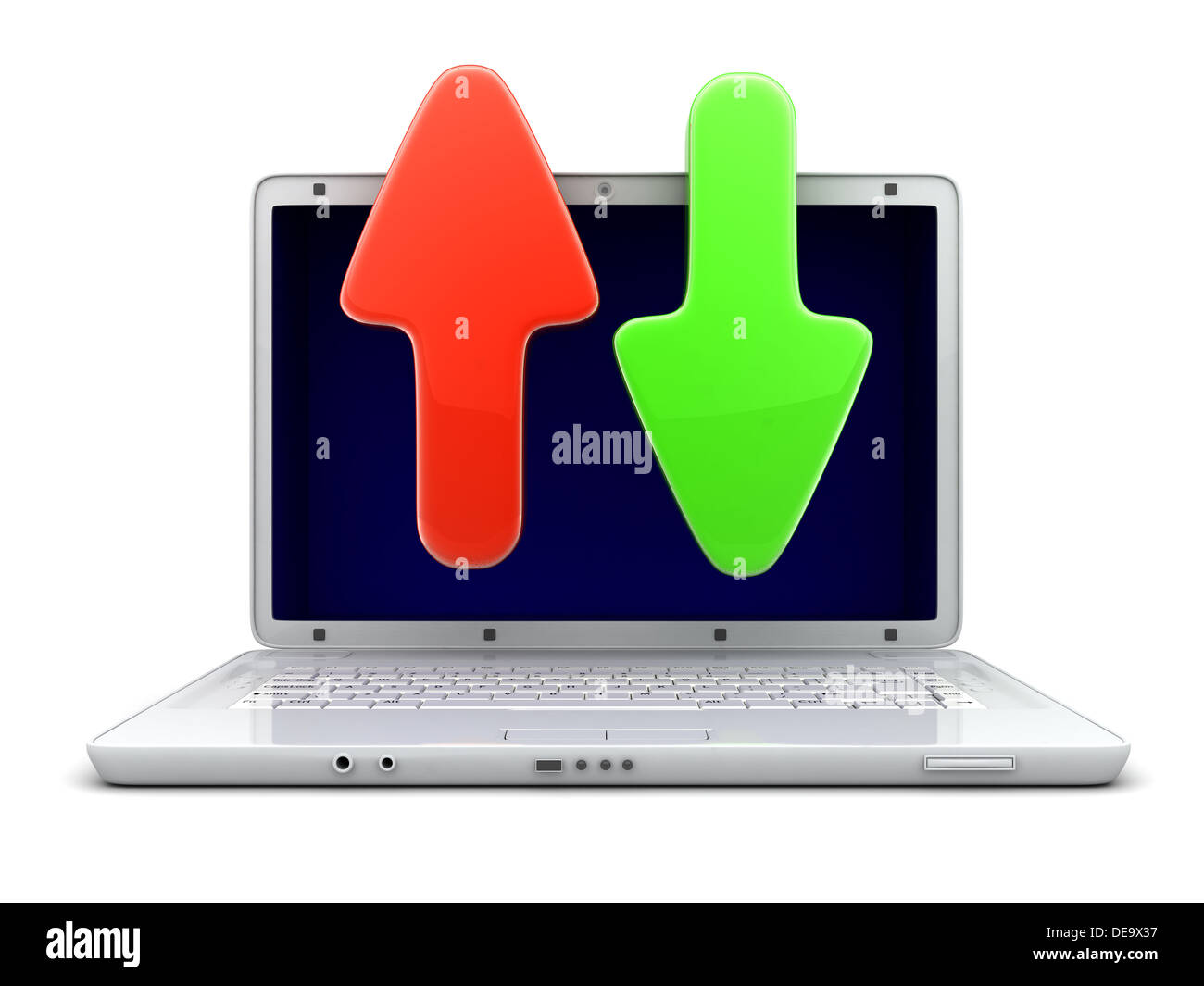 Sign download and upload (done in 3d Stock Photo - Alamy