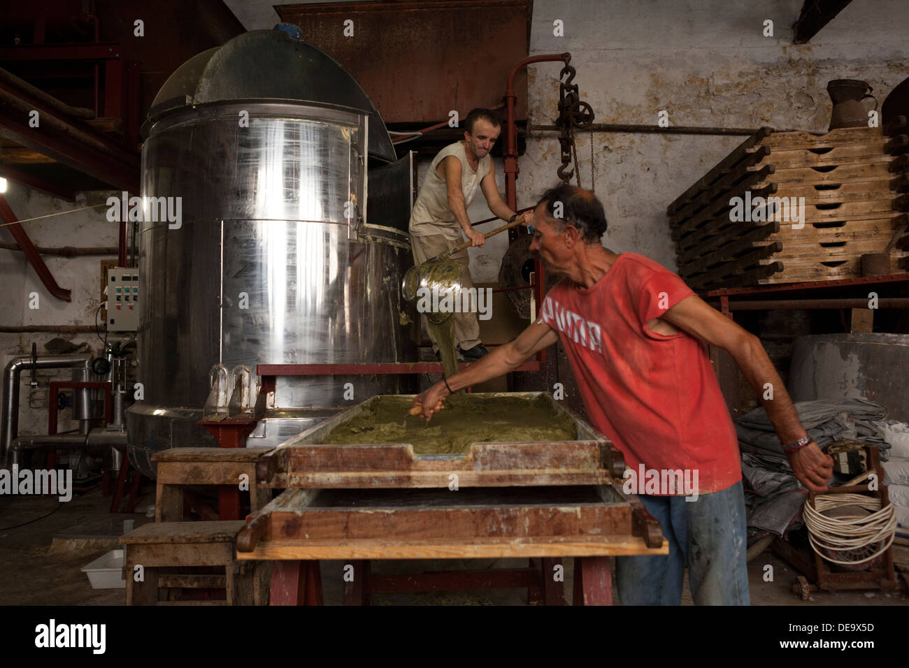 Soap making factory hi-res stock photography and images - Alamy