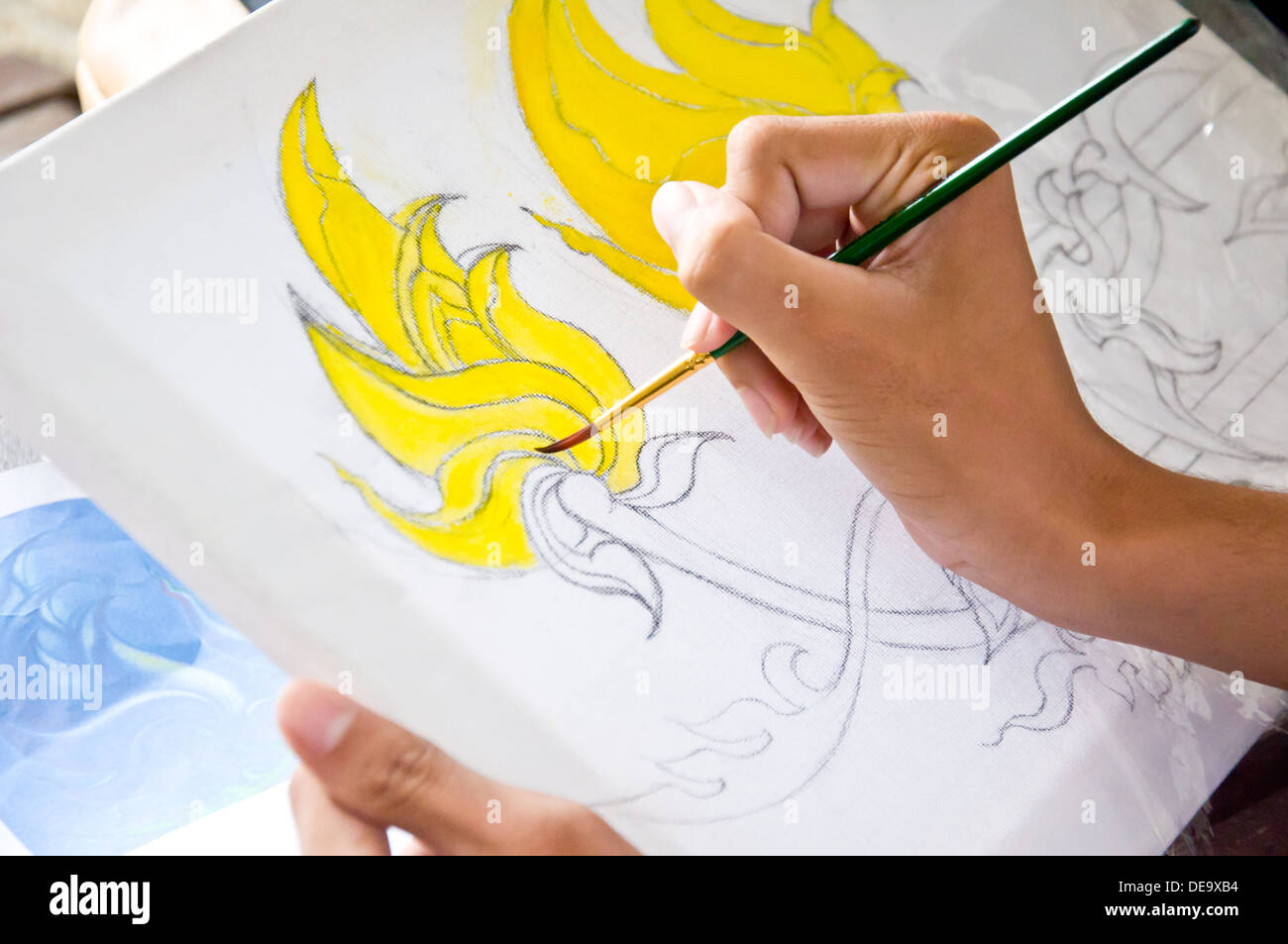hand for painting for art work Stock Photo - Alamy