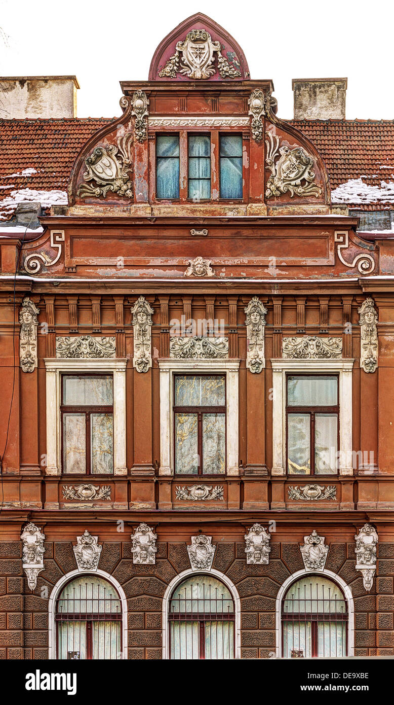 Old style building facade Stock Photo - Alamy
